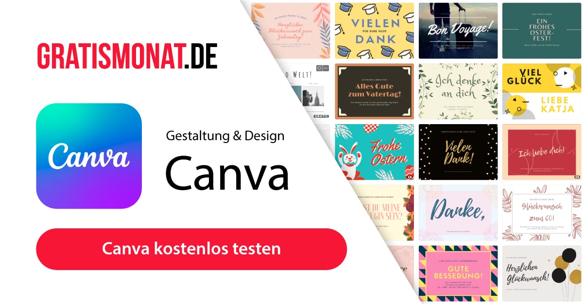 Canva 30 Tage kostenlos - unbegrenzte Bildbearbeitung
