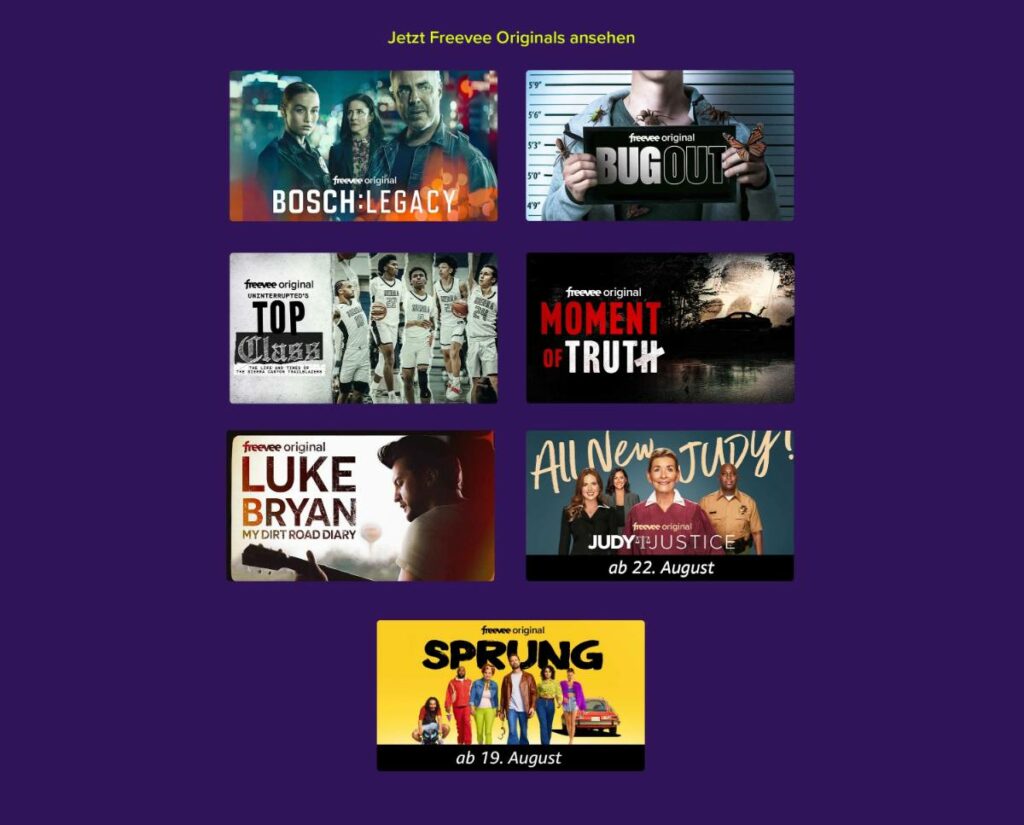 Amazon Freevee - der kostenlose Streamingdienst