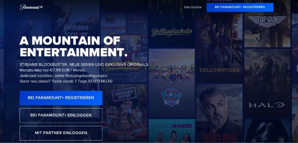 Streame Paramount+ über deinen Amazon Prime Video Account